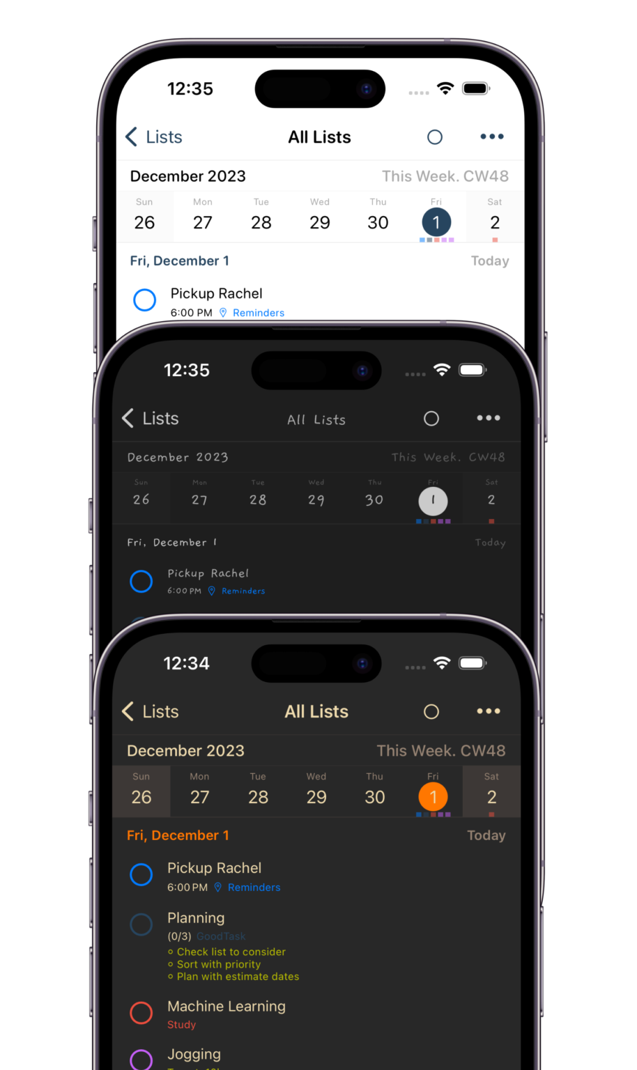 To Do List, Task Manager & Planner app based on Apple's Reminders and Calendars | GoodTask